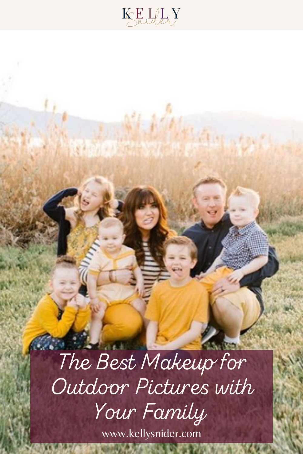 The Best Makeup for Outdoor Pictures with Your Family | Kelly Snider