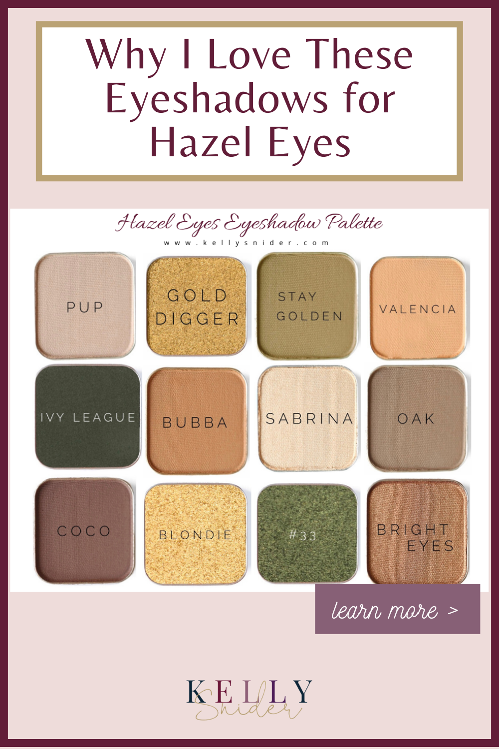 The Best Eyeshadow Colors for Hazel Eyes from Maskcara | Kelly Snider